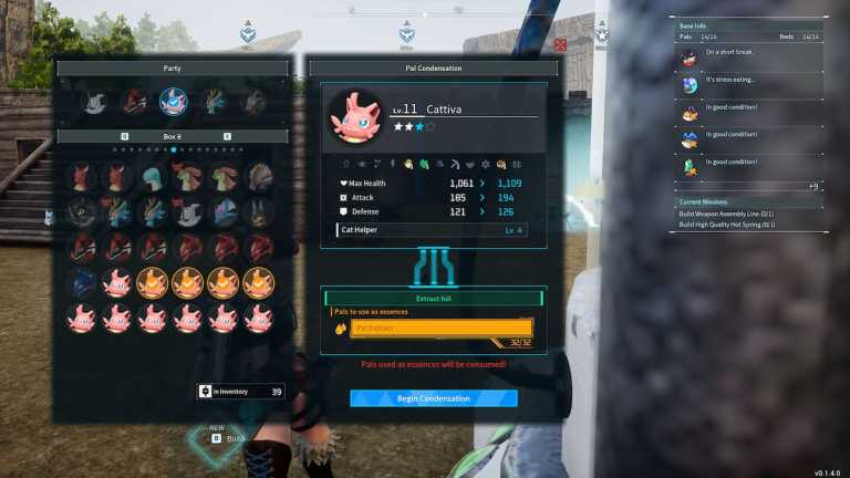 Palworld Pal Essence Condenser: How to upgrade Partner Skills | Pro ...