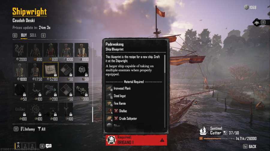 Bombardier Padewakang Blueprint Location (Map) - Skull & Bones | Pro ...