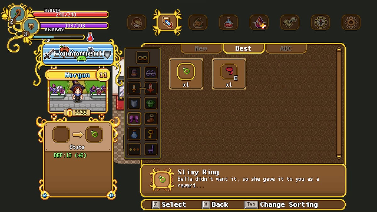 Where to find Bella’s ring in Secrets of Grindea - Slime & Ring quest ...