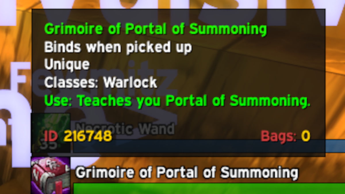Phase 2 grimoire locations for Warlocks in WoW Classic Season of ...
