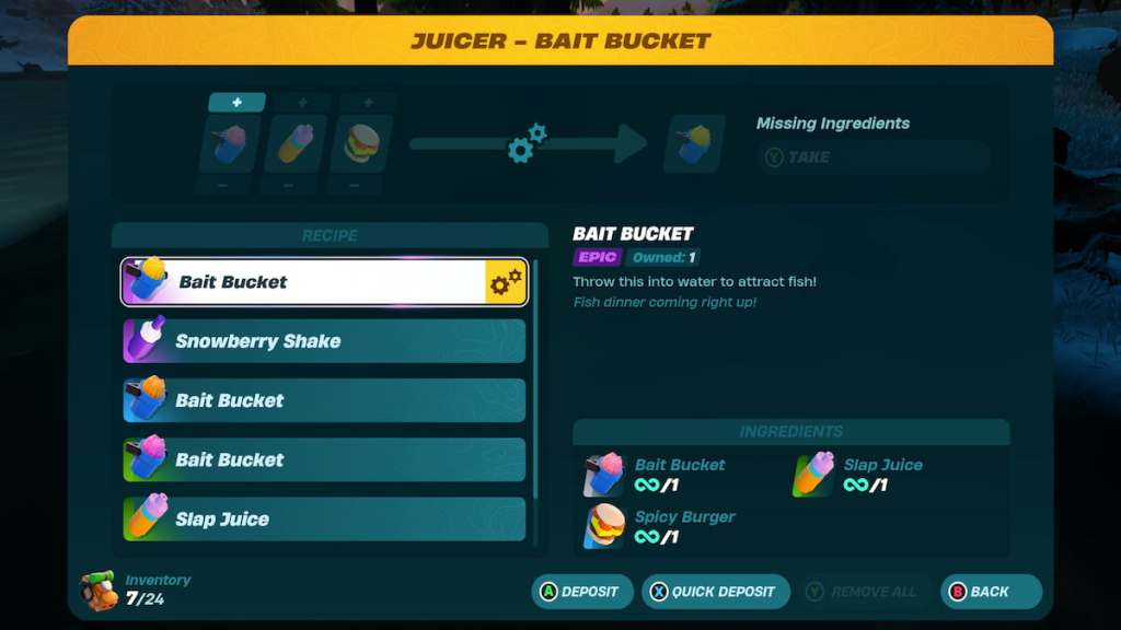 How to make and use Bait Buckets in LEGO Fortnite - All Bait Bucket ...