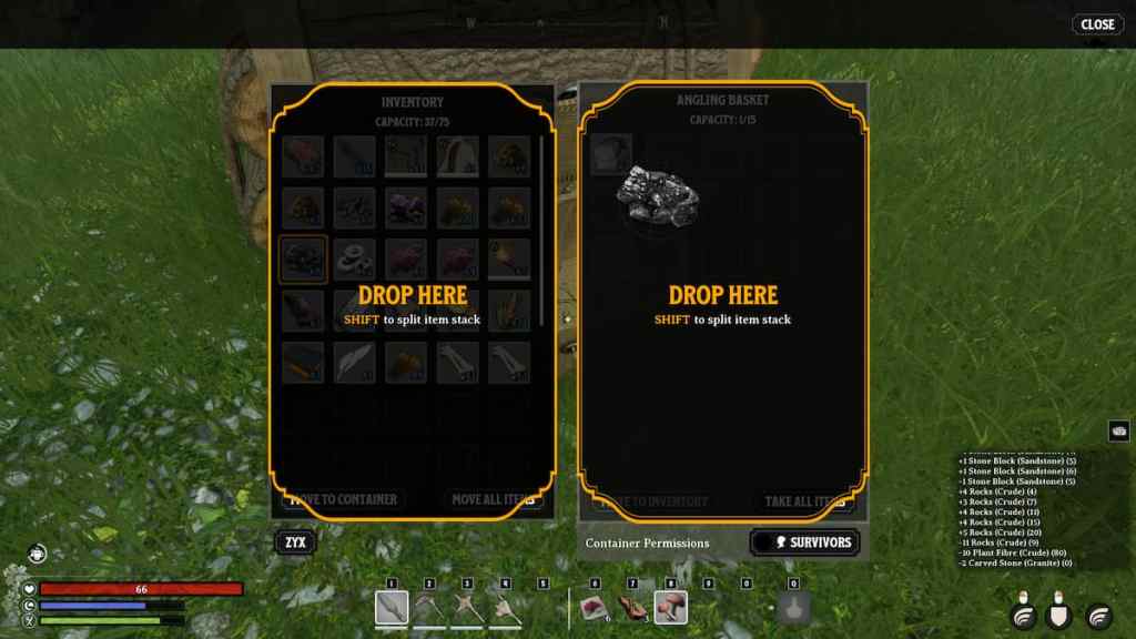 How to split item stacks in Nightingale | Pro Game Guides