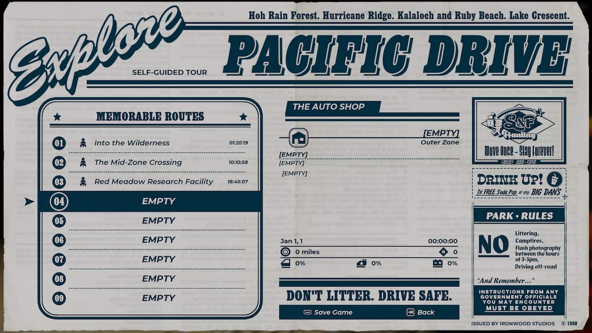 How to save in Pacific Drive | Pro Game Guides