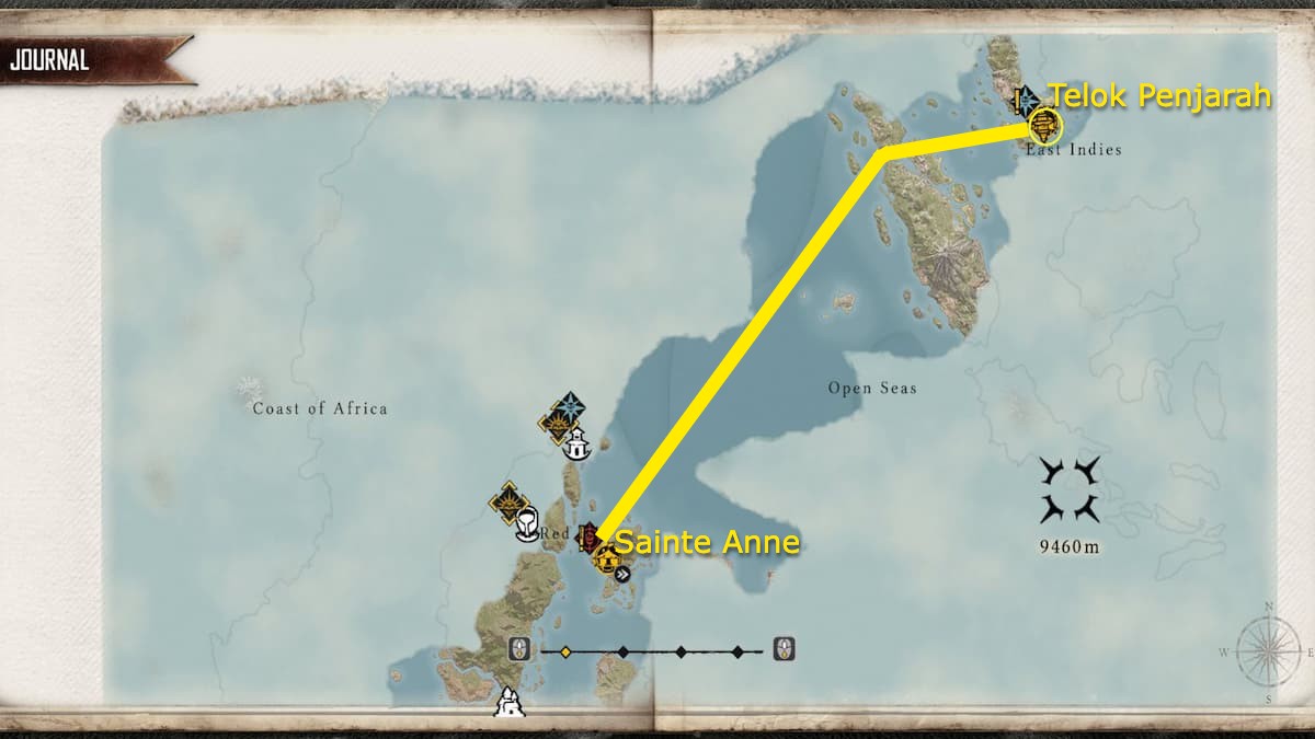 Skull & Bones Telok Panjarah location (map) | Pro Game Guides