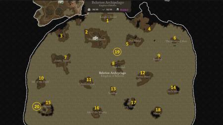 Wartales – Full Belerion Archipelago region map & locations guide | Pro ...
