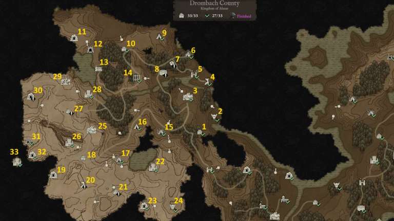 Wartales – Full Drombach County Region Map & Locations Guide | Pro Game ...