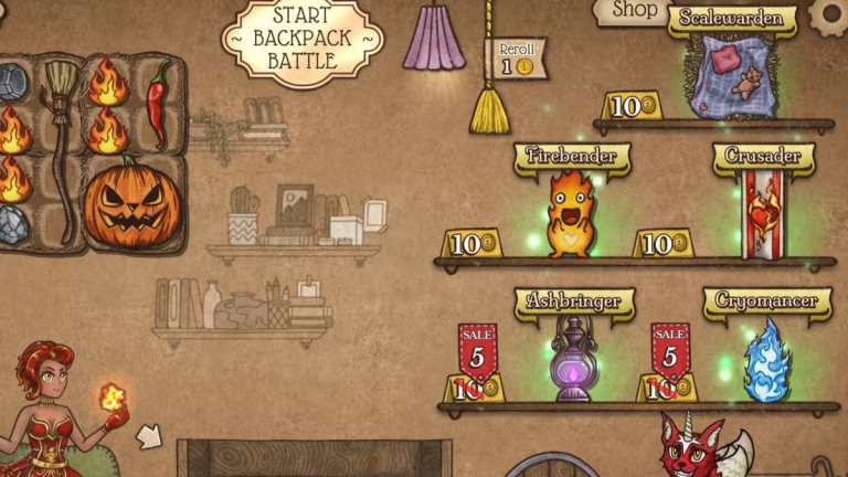 All Pyromancer subclasses in Backpack Battles | Pro Game Guides