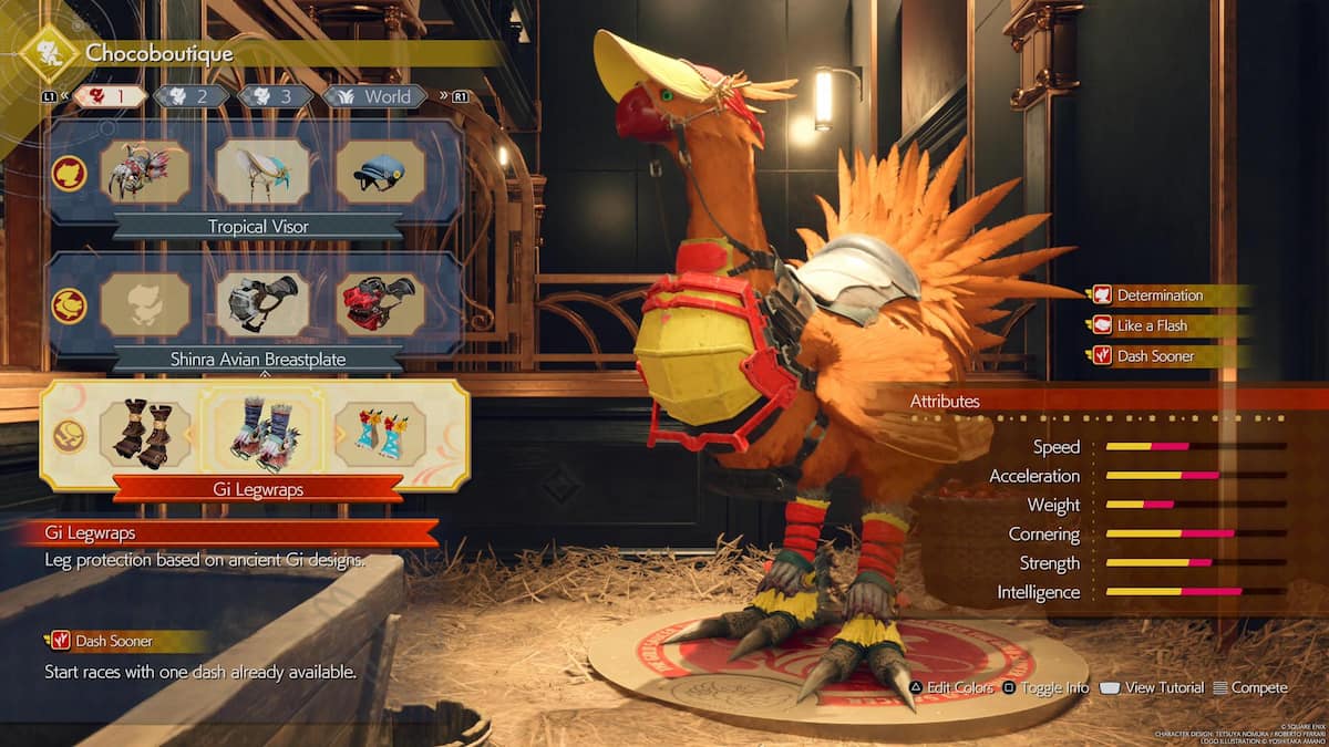 Best chocobo racing gear and builds in FF7 Rebirth | Pro Game Guides