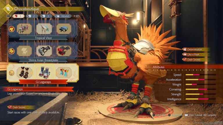 Best chocobo racing gear and builds in FF7 Rebirth | Pro Game Guides