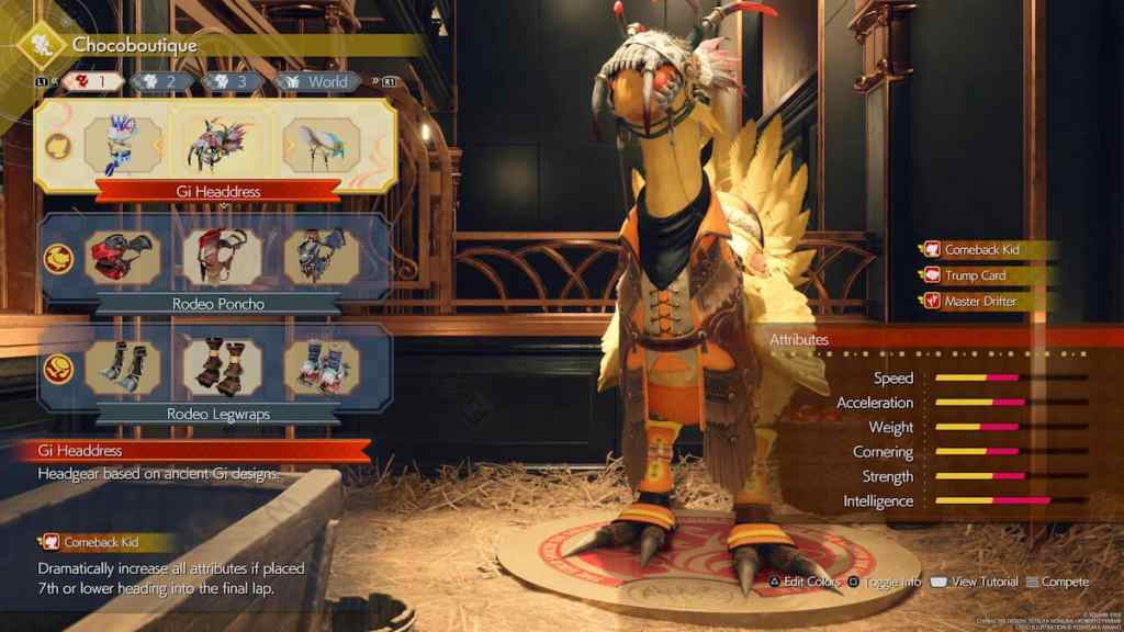 Best chocobo racing gear and builds in FF7 Rebirth | Pro Game Guides