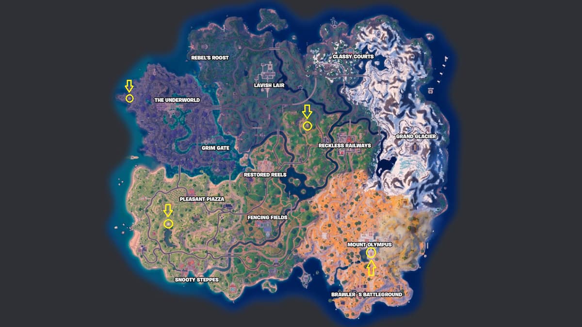 Where to find Scrying Pools in Fortnite Chapter 5 Season 2 (Map) | Pro ...