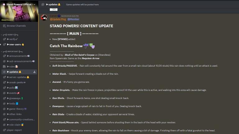 Stand Powers Trello Link | Pro Game Guides