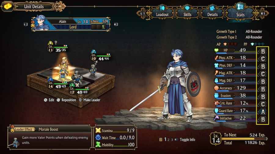 Best Growth Type for each Class in Unicorn Overlord | Pro Game Guides