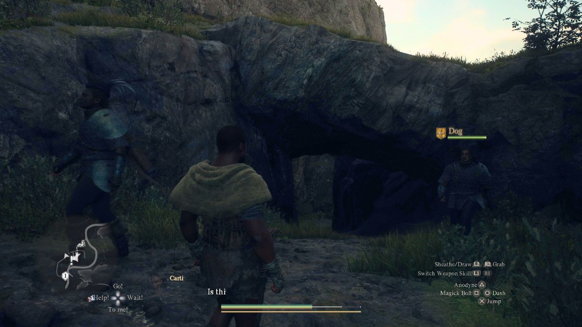 How to break the boulders blocking the cave outside of Melve in Dragon ...