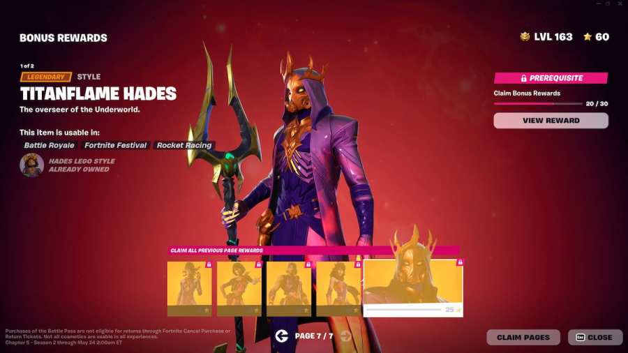 Fortnites Titanflame Hades Skin Is Currently Impossible To Unlock Pro Game Guides