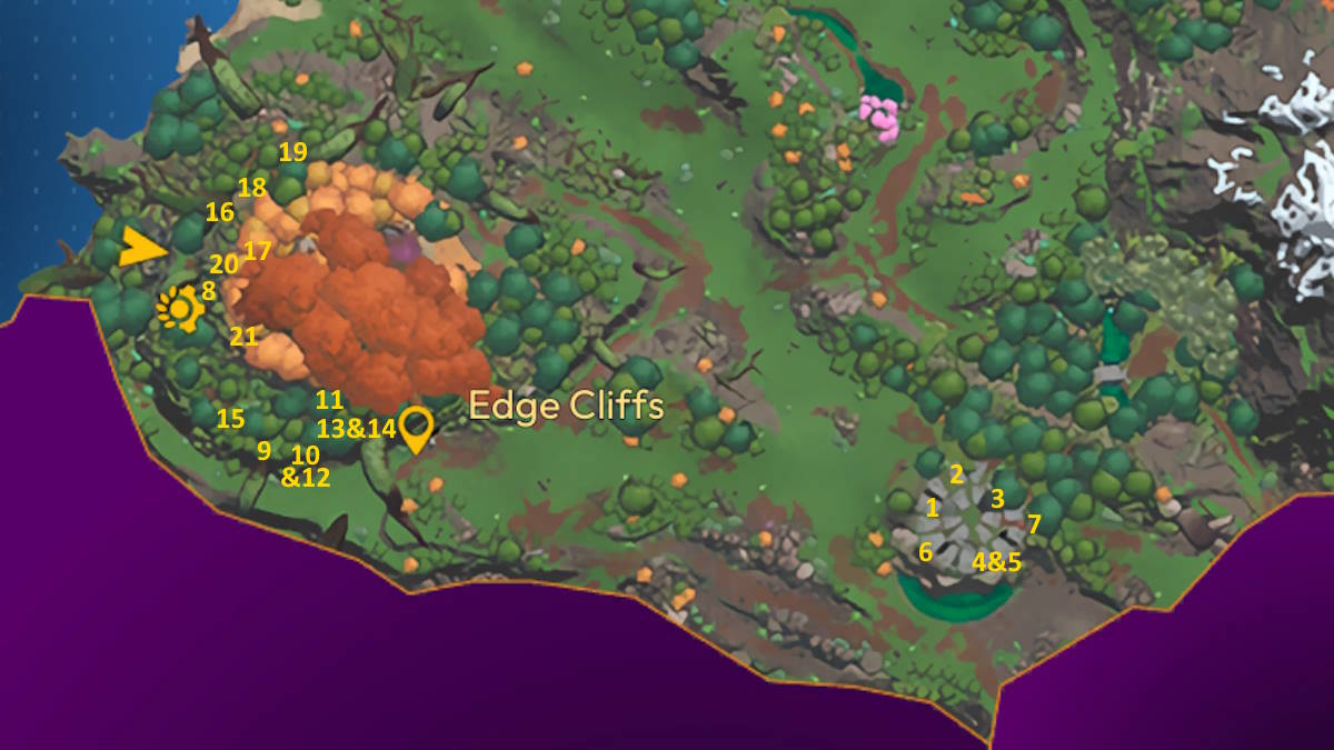 All Artifact Locations in Edge Cliffs (Map) - Lightyear Frontier | Pro ...