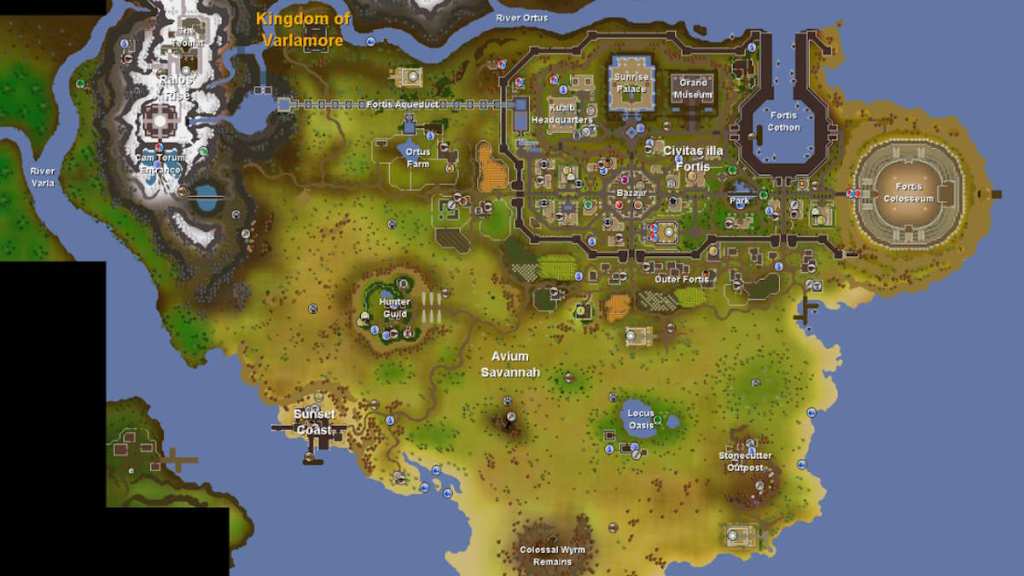 Full Varlamore Map in OSRS | Pro Game Guides