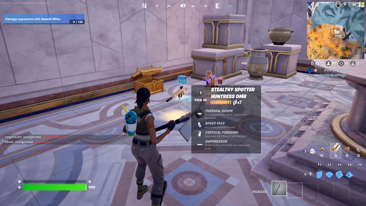 Where to collect weapons at Summit Temple in Fortnite | Pro Game Guides