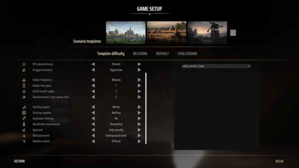 Best Manor Lords Scenario Settings for Casual & Hardcore players | Pro Game Guides