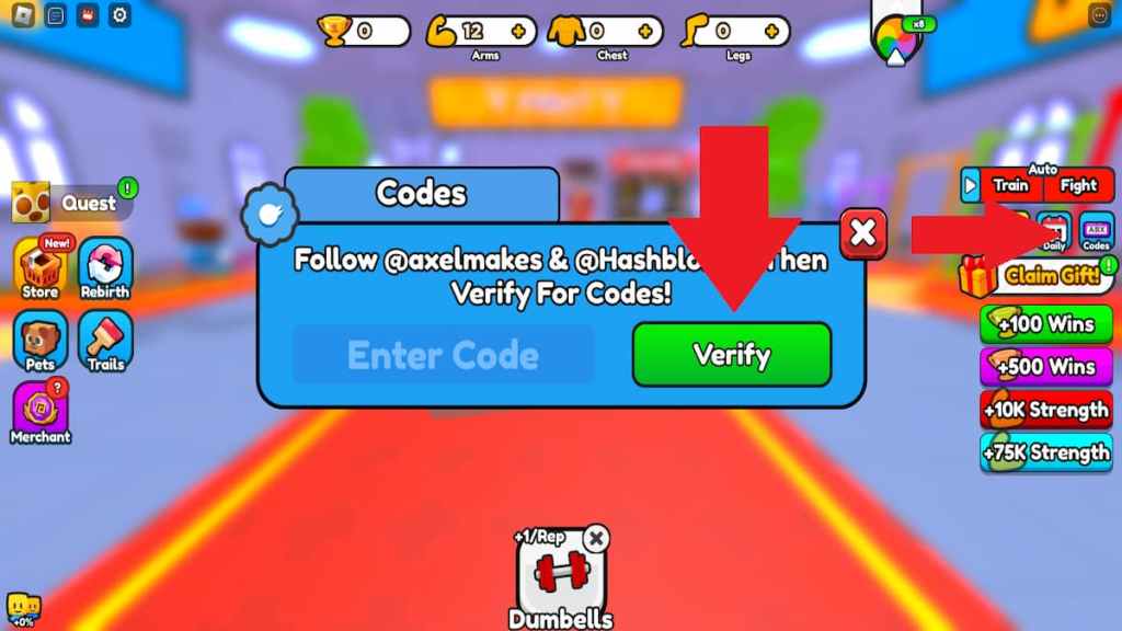 Strength Simulator Codes (June 2024) | Pro Game Guides