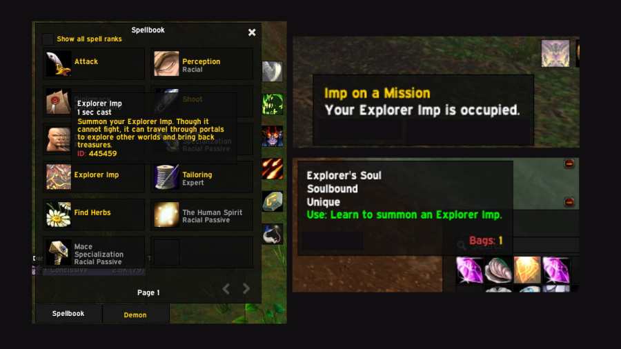 How to get and where to use Explorer Imp in WoW Season of Discovery ...