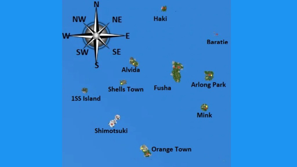 All islands, quests, & level requirements in Legacy Piece (Map) - Roblox | Pro Game Guides