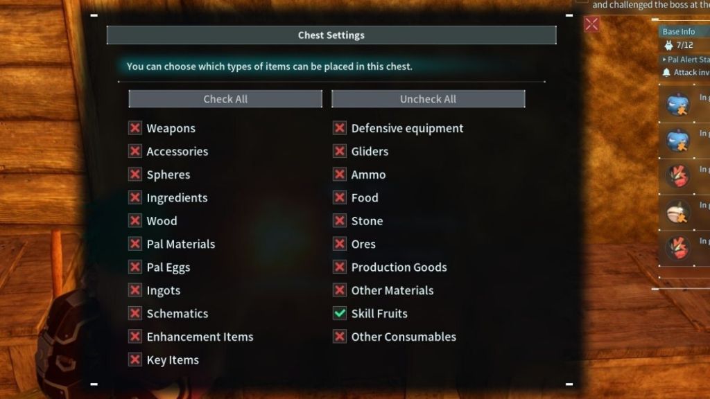 How to sort and filter storage in Palworld | Pro Game Guides