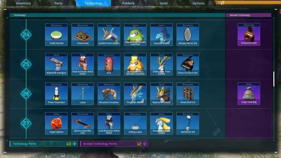 Complete Palworld Technology Tree - All Level Unlocks | Pro Game Guides