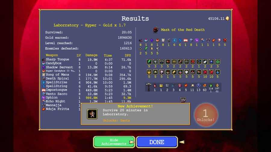 How to Unlock Santa Ladonna in Vampire Survivors | Pro Game Guides