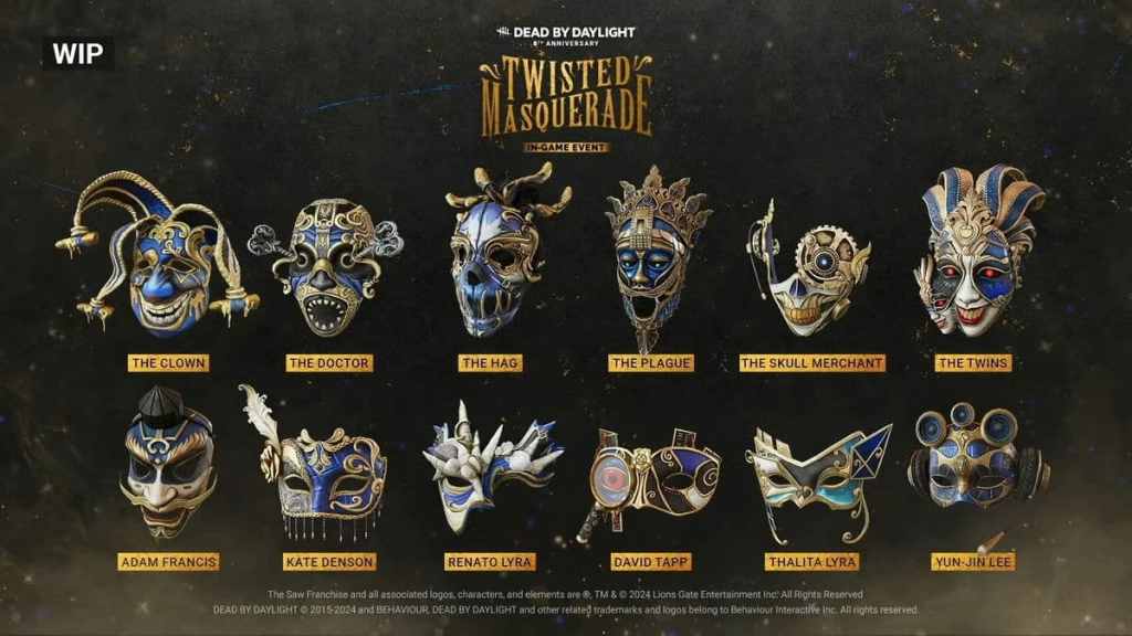 All DBD Twisted Masquerade Event Rewards & How to get them | Pro Game ...