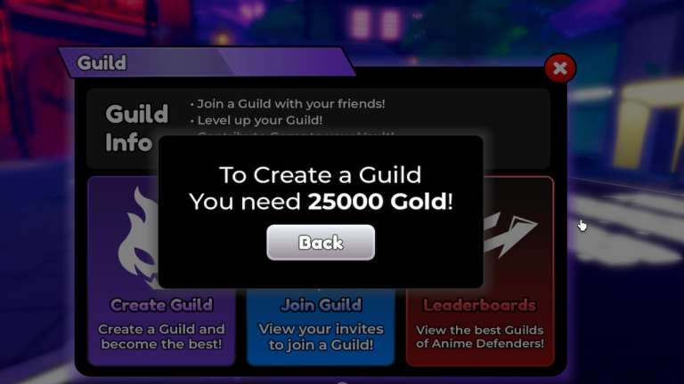 How to create and join guilds in Anime Defenders - Roblox | Pro Game Guides