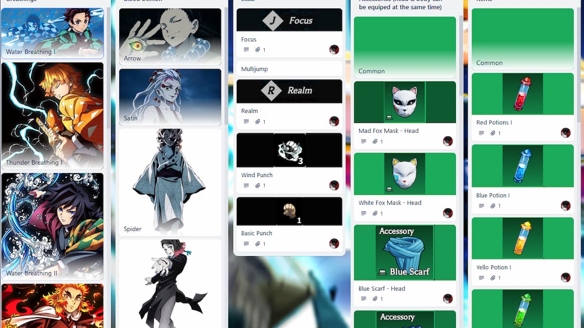 Demon Blade Trello and Discord Links | Pro Game Guides