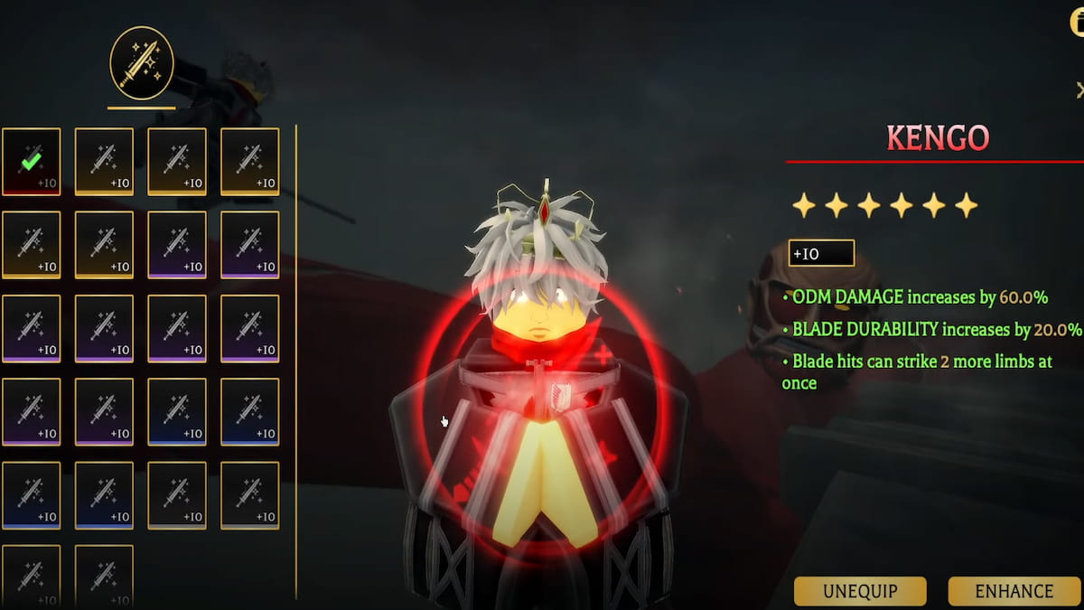 All Perk bonuses and stats in Attack on Titan Revolution - Roblox | Pro ...