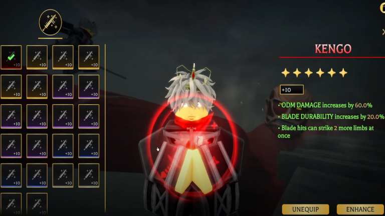 All Perk bonuses and stats in Attack on Titan Revolution - Roblox | Pro ...