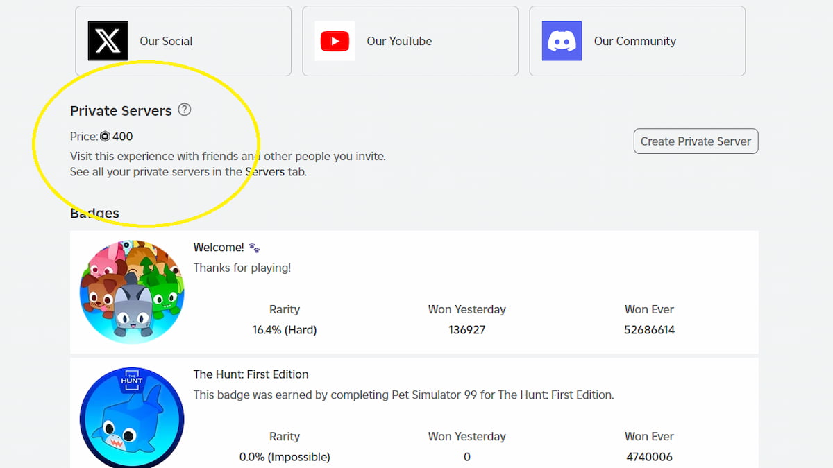 Pet Simulator 99 Private Server Links (January 2026) | Pro Game Guides