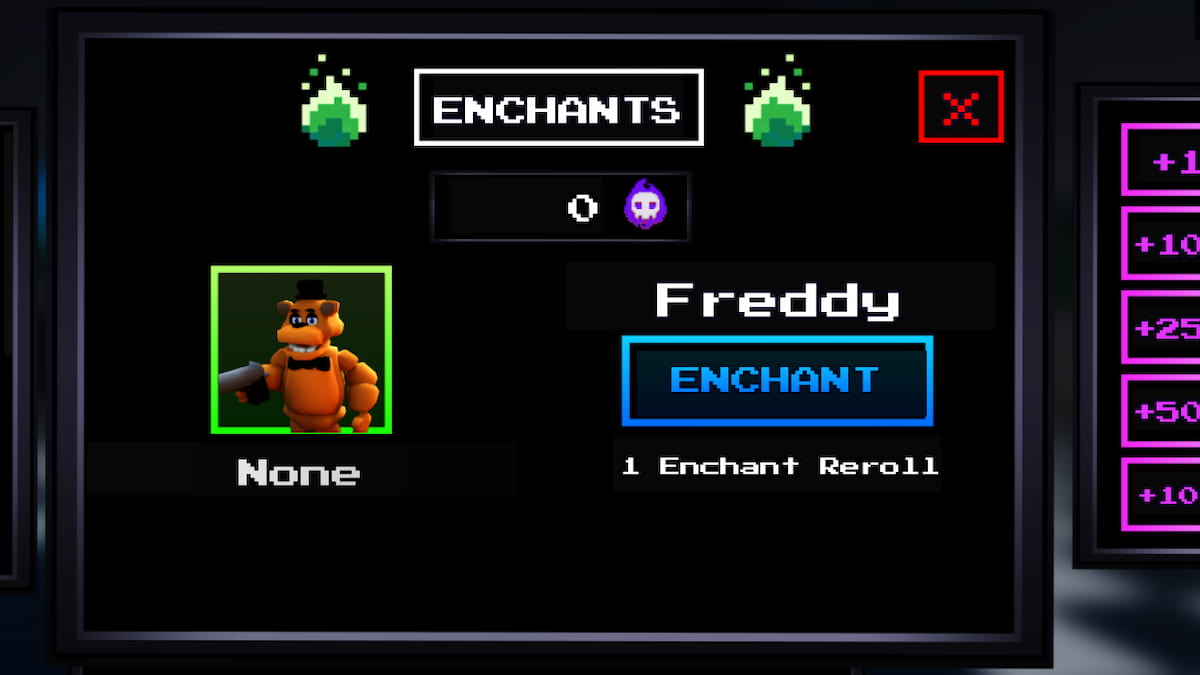 All Enchantments in Five Nights TD - Roblox | Pro Game Guides