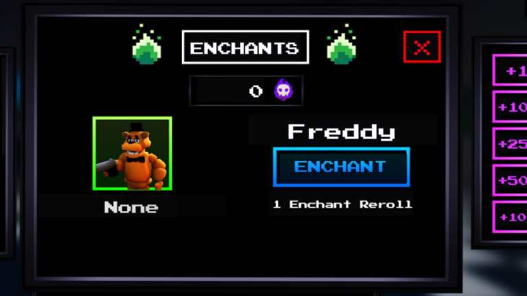 All Enchantments in Five Nights TD - Roblox | Pro Game Guides