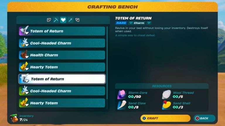 How to craft Totem of Return in LEGO Fortnite | Pro Game Guides