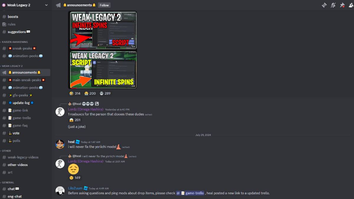 Weak Legacy 2 Trello, Discord & Wiki Links – Roblox | Pro Game Guides