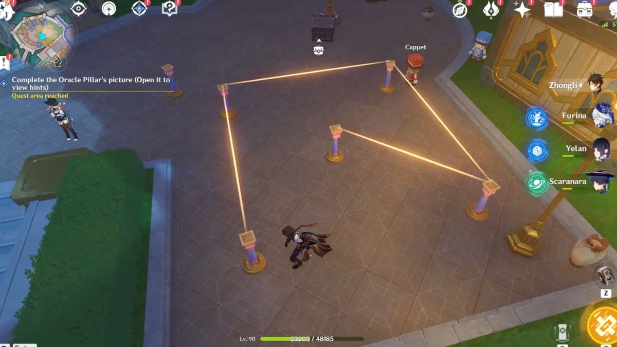 How to solve all Oracle Pillar picture puzzles in Genshin Impact ...