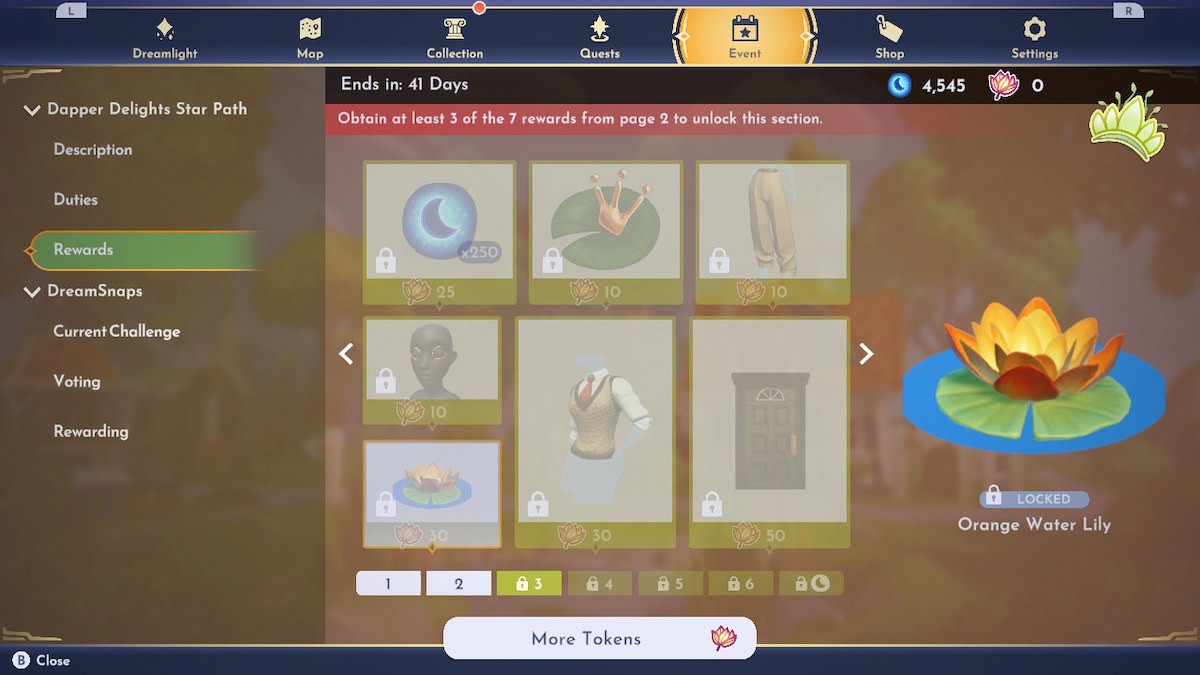 Dapper Delights Star Path - All rewards and tasks (Disney Dreamlight ...