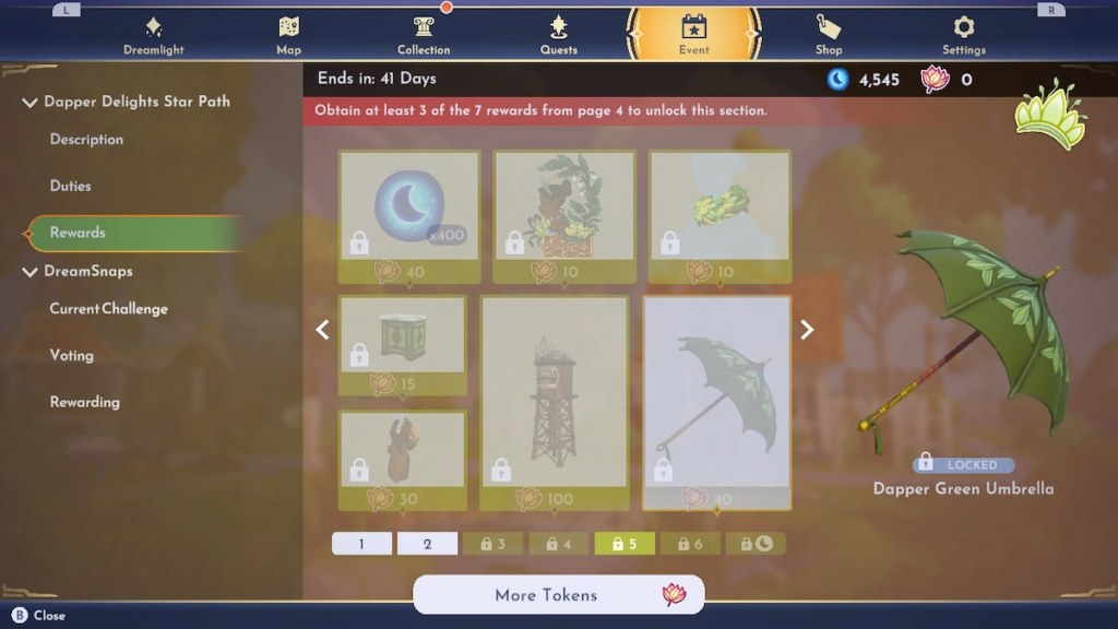 Dapper Delights Star Path - All rewards and tasks (Disney Dreamlight ...