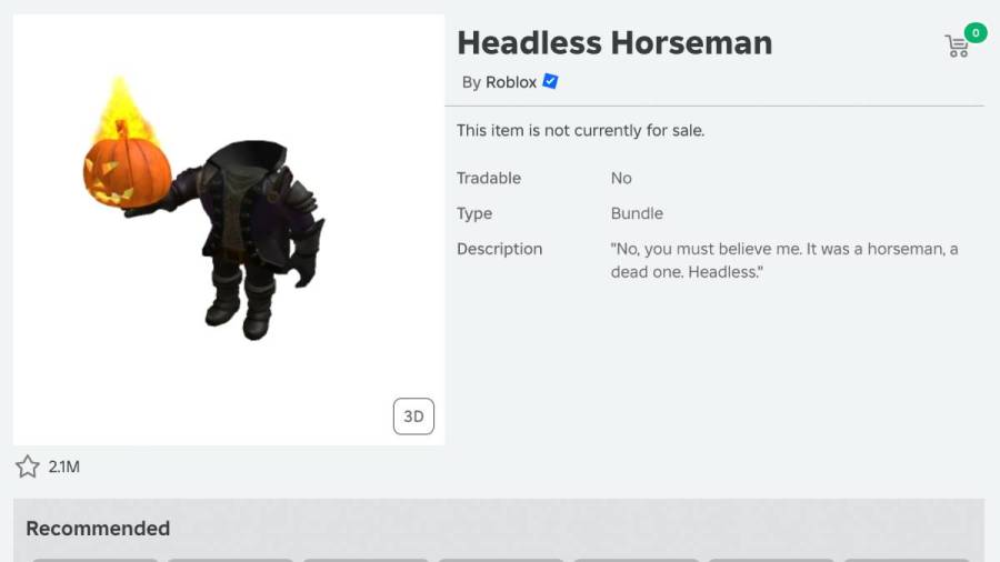 How much does Headless cost on Roblox? | Pro Game Guides