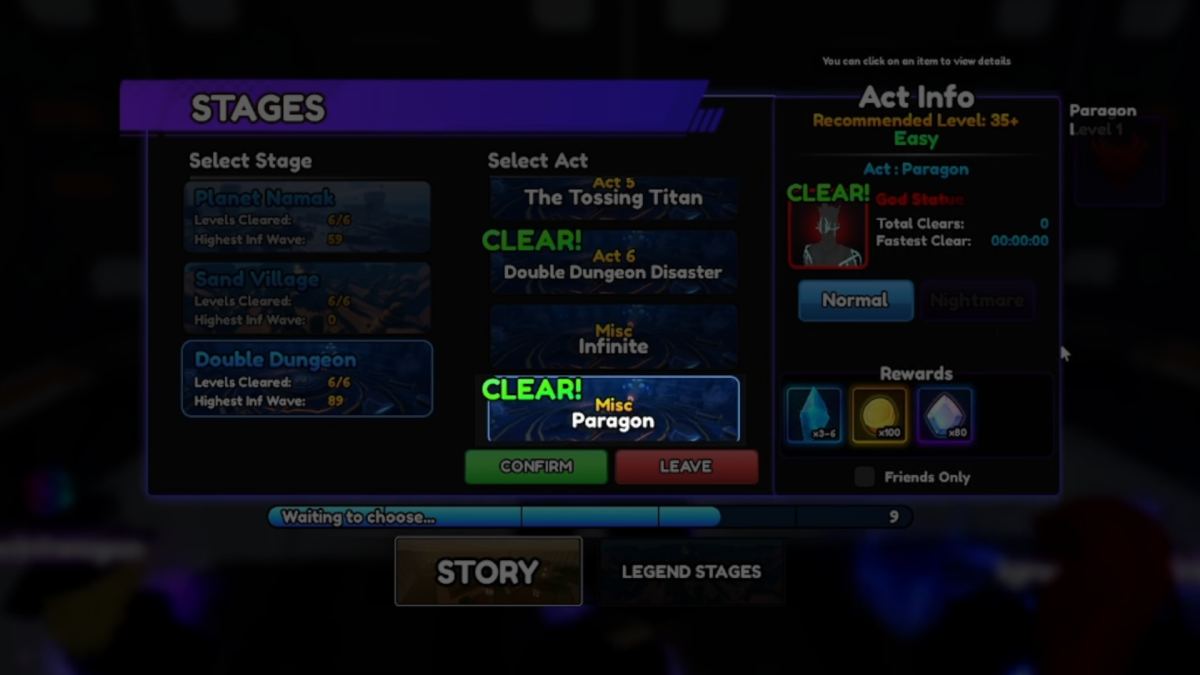 How to unlock Paragon stages in Anime Vanguards – Roblox | Pro Game Guides