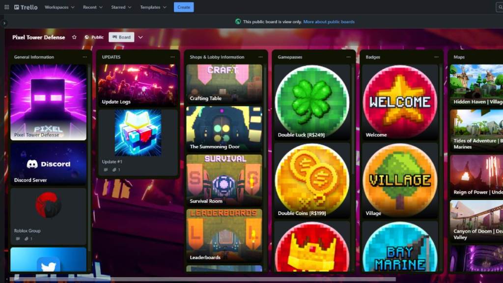 Pixel Tower Defense Trello Link and Discord Server | Pro Game Guides