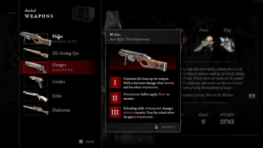 All weapons in Witchfire | Pro Game Guides