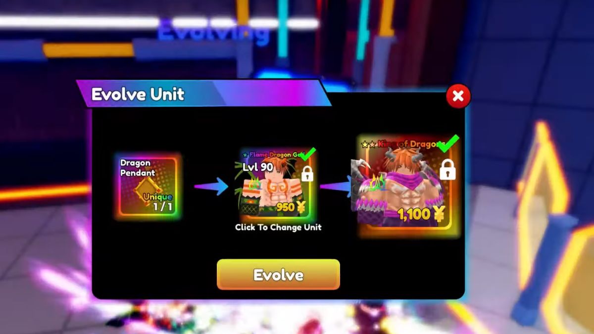 Anime Defenders Double Evolution Requirements List (Update 6) | Pro ...