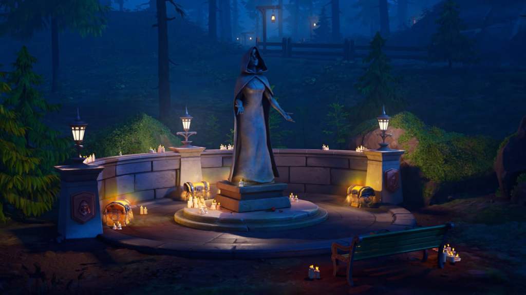 Where to find the Memorial Statue and crouch in Fortnite (Map) | Pro ...