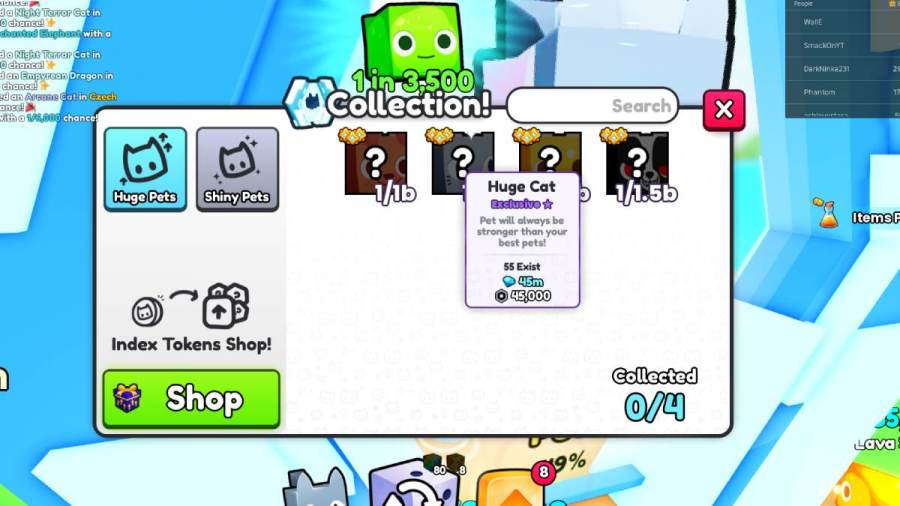 PETS GO Huge Pets list: Drop rates, how to unlock & increase unlock ...