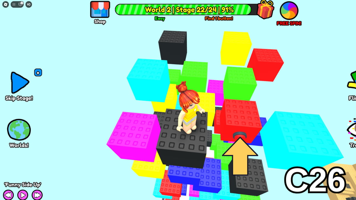 Roblox Find Buttons Walkthrough - All Stages & Locations